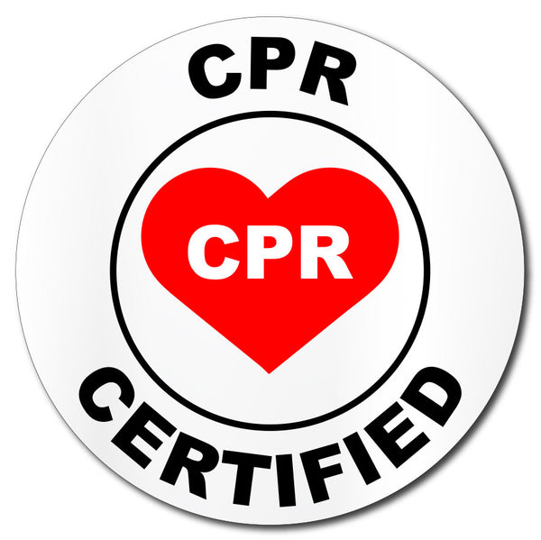 CPR Certified Hard Hat Sticker – Reflective Safety Decal – Accent Signs ...