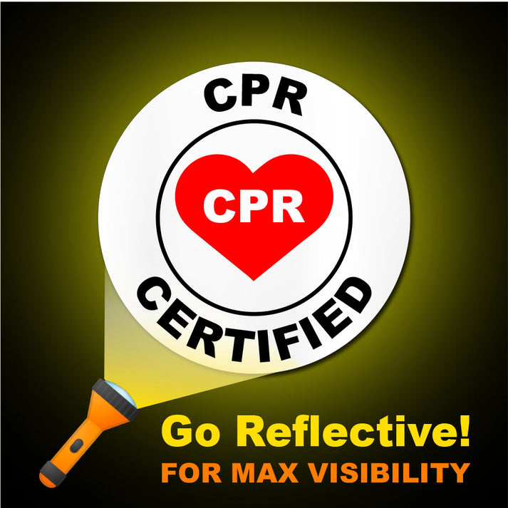 CPR Certified Hard Hat Sticker – Reflective Safety Decal – Accent Signs ...