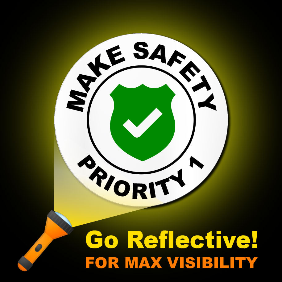 Make Safety Priority 1 Sticker | Safety Hard Hat Decal – Accent Signs ...
