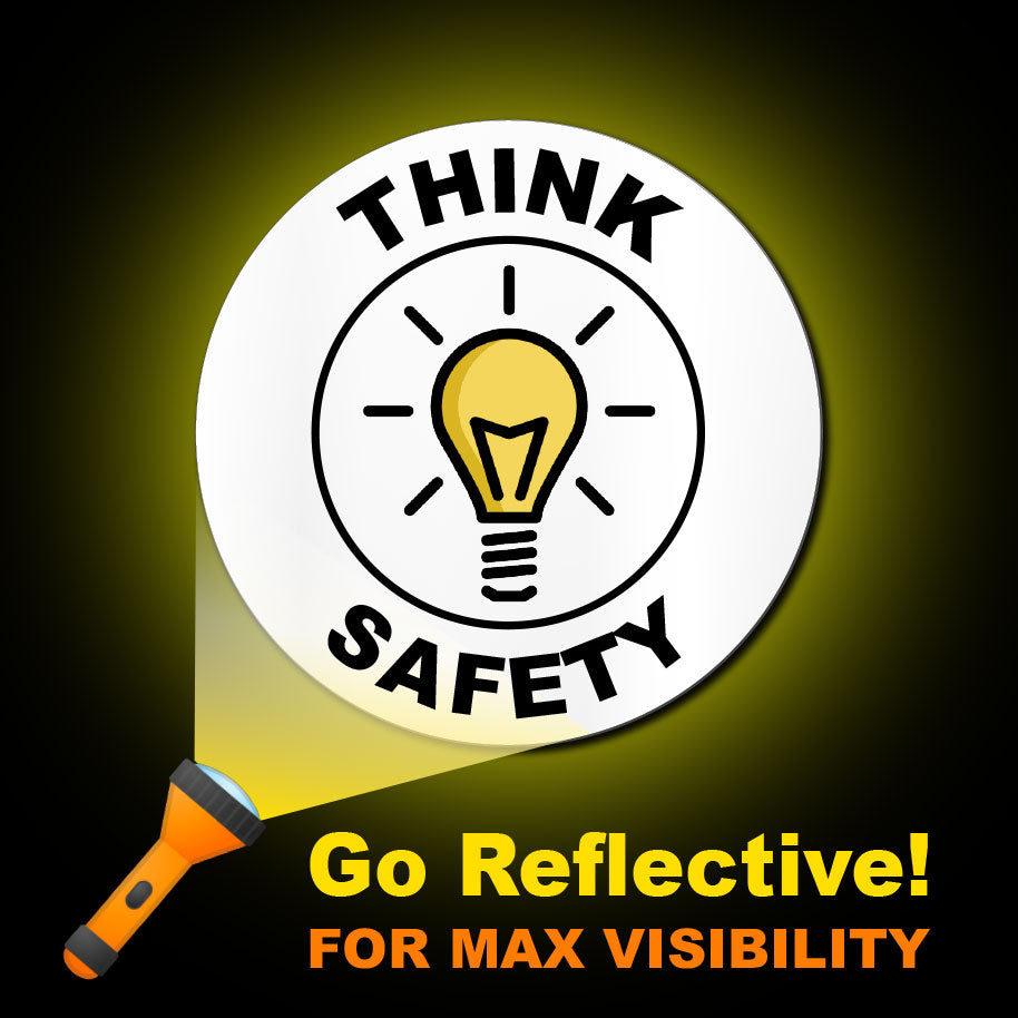 Think Safety Hard Hat Sticker – Accent Signs & Graphics- Hard Hat Decals
