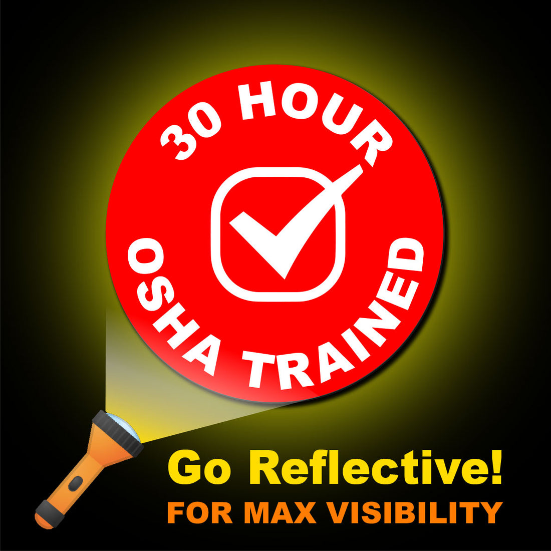 OSHA Trained Hard Hat Sticker | 30 hours Trained Decal – Accent Signs ...
